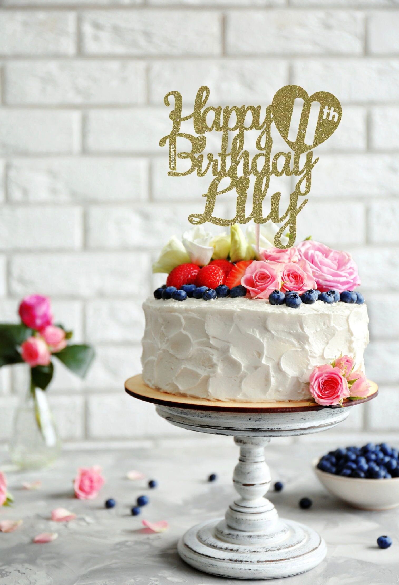 ANY NAME Happy 11th Birthday Cake Topper 11th Birthday | Etsy Canada