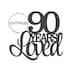 73 Years Loved and Blessed Cake Topper, 73 Cake Topper, Birthday Cake ...