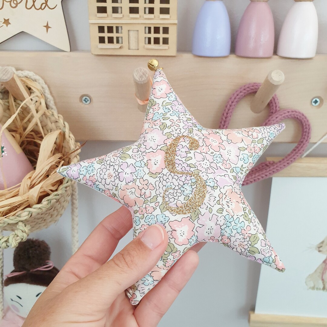 Michelle Liberty Print Star Customised Initial Hanging Decoration ...