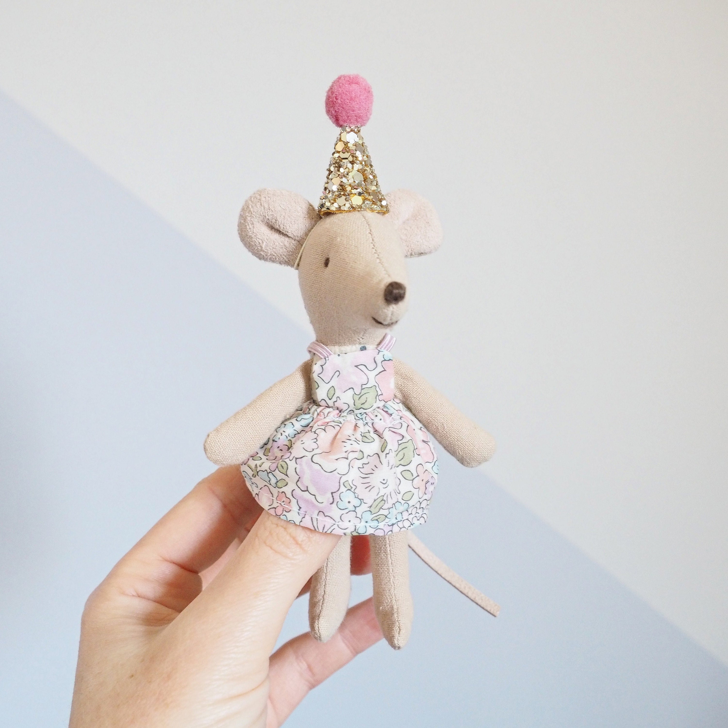 Maileg Party Hat Maileg Mouse Outfit Maileg Bunny Pom - Etsy