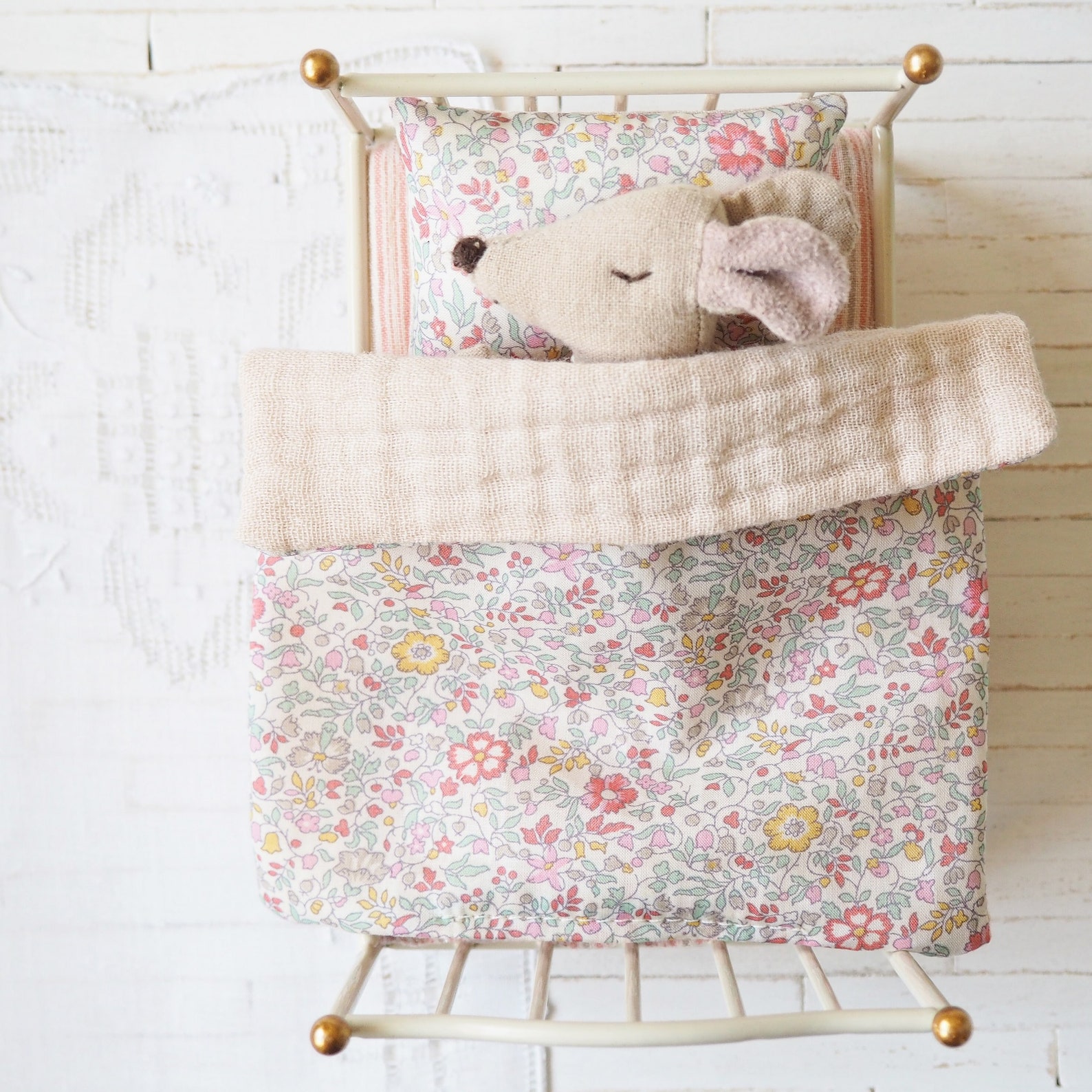 Miniature Dollhouse Bedding Michelle Liberty Print UK Modern - Etsy