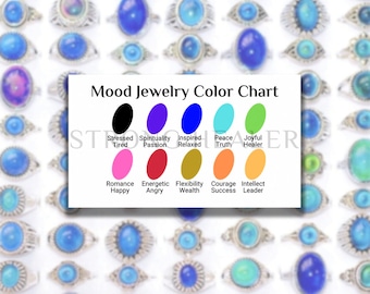 Mood Ring Color Chart - Etsy