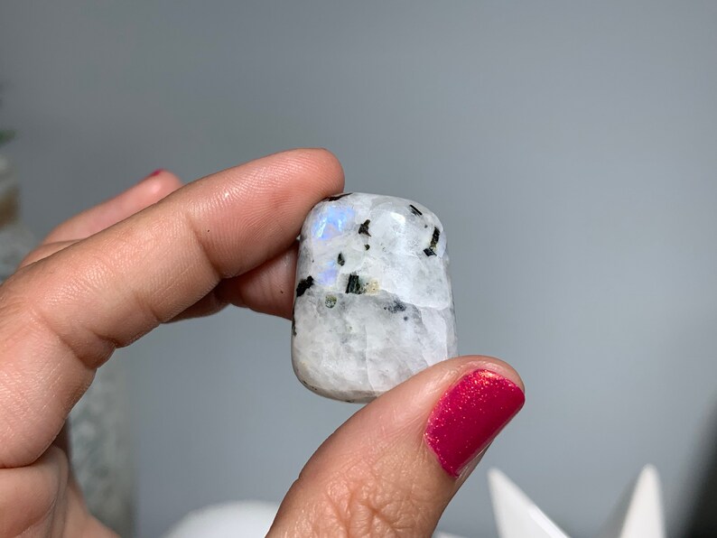 Medium Rainbow Moonstone Tumbled Rainbow Moonstone Blue | Etsy