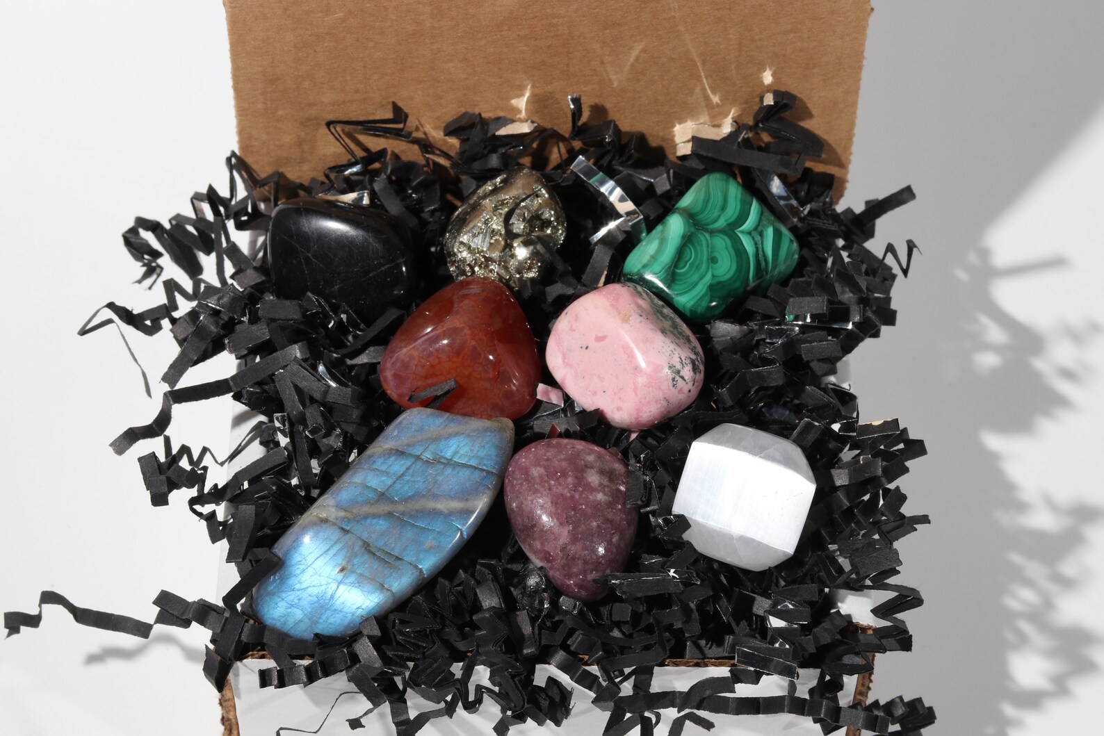 Premium Crystal Chakra Kit Crystal Kit Black Tourmaline - Etsy