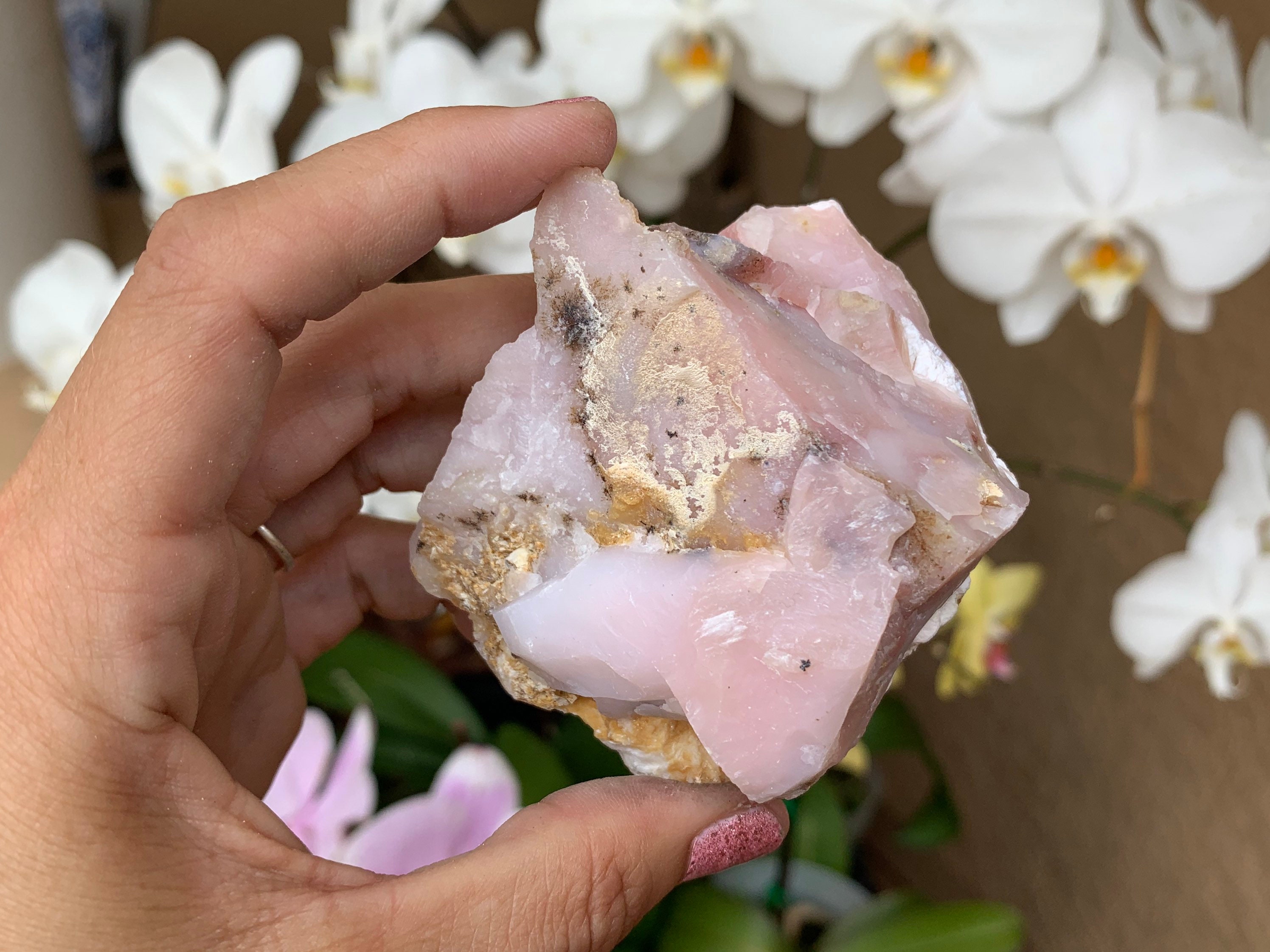 Large Pink Opal Natural Pink Opal Raw Pink Opal Rough Pink | Etsy