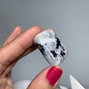 Medium Rainbow Moonstone, Tumbled Rainbow Moonstone, Blue Flash ...