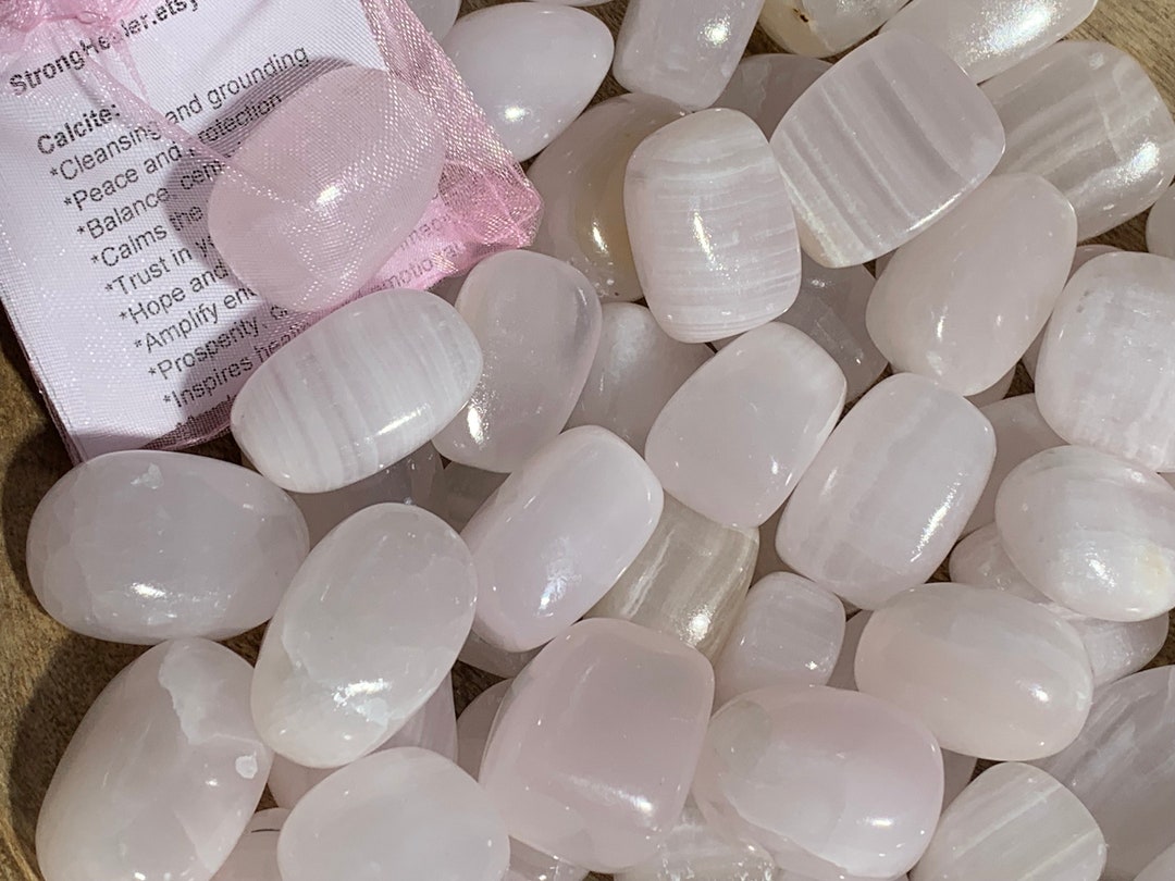 Pink Calcite, Tumbled Pink Calcite, Pink Calcite Crystal - Etsy