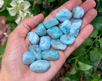Larimar Tumbled Stone - Etsy