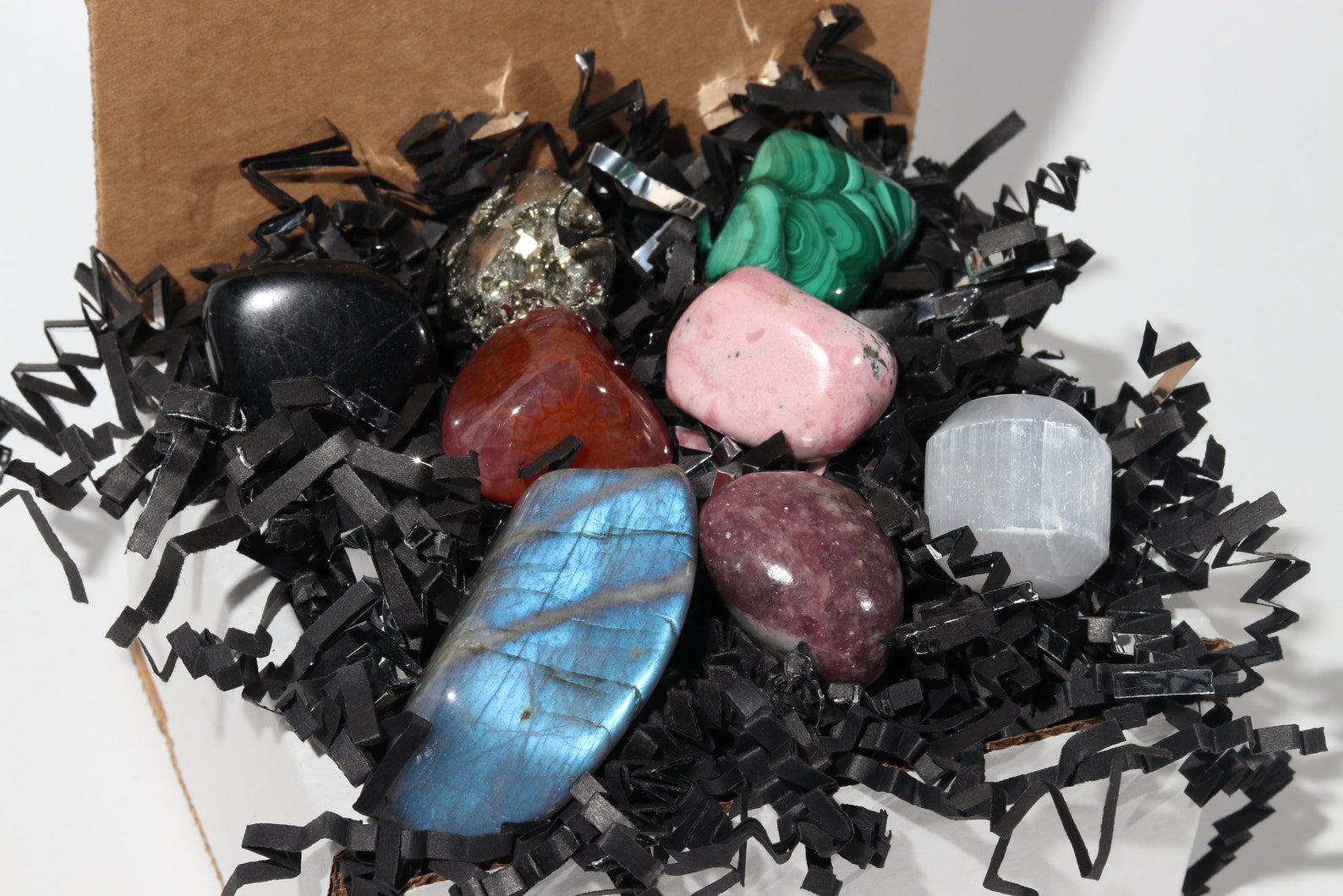 Premium Crystal Chakra Kit Crystal Kit Black Tourmaline | Etsy