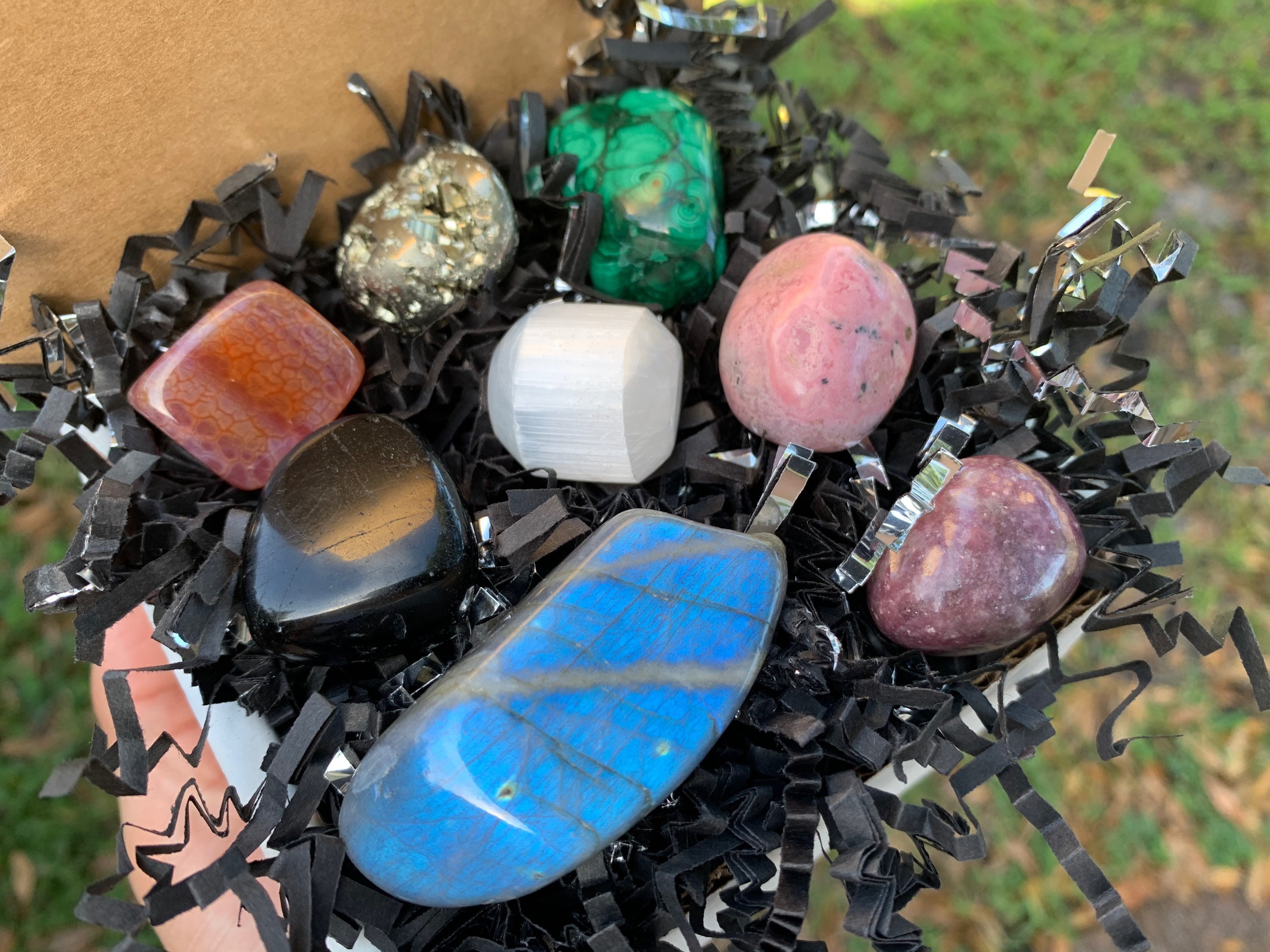 Premium Crystal Chakra Kit Crystal Kit Black Tourmaline - Etsy