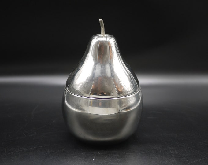 Large Vintage 1970s Pear Shaped Ice Bucket in Aluminium and Plastic ...