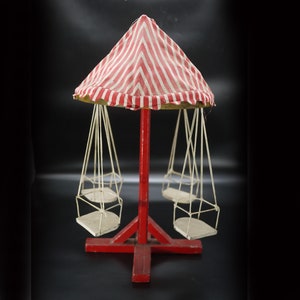 French Folk Art Wooden Wind up Carousel Toy - Etsy