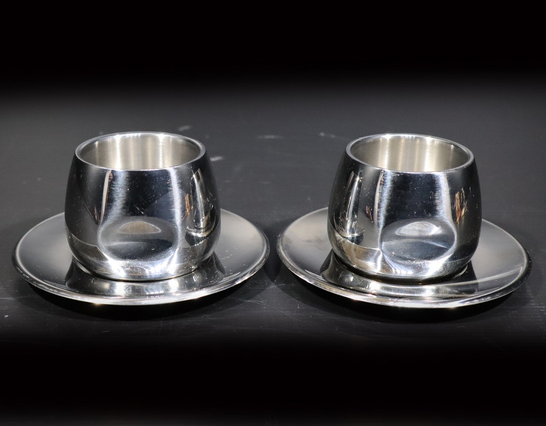 Vintage Espresso Cups Set for 2, Italian AMC Art Design Coffee Cup and ...