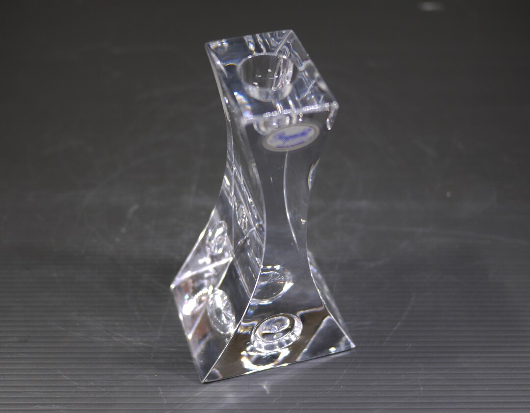 Rogaska Crystal Candlestick Vintage Contemporary Candle Holder - Etsy