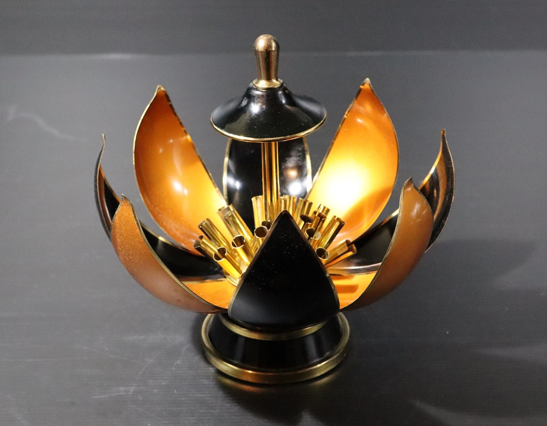 Art Deco Lotus Flower Cigarette Dispenser - Etsy