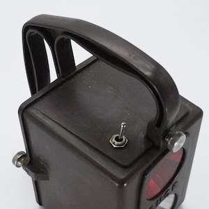 Vintage French SNCF Railroad Signal Lamp Oldham - Etsy