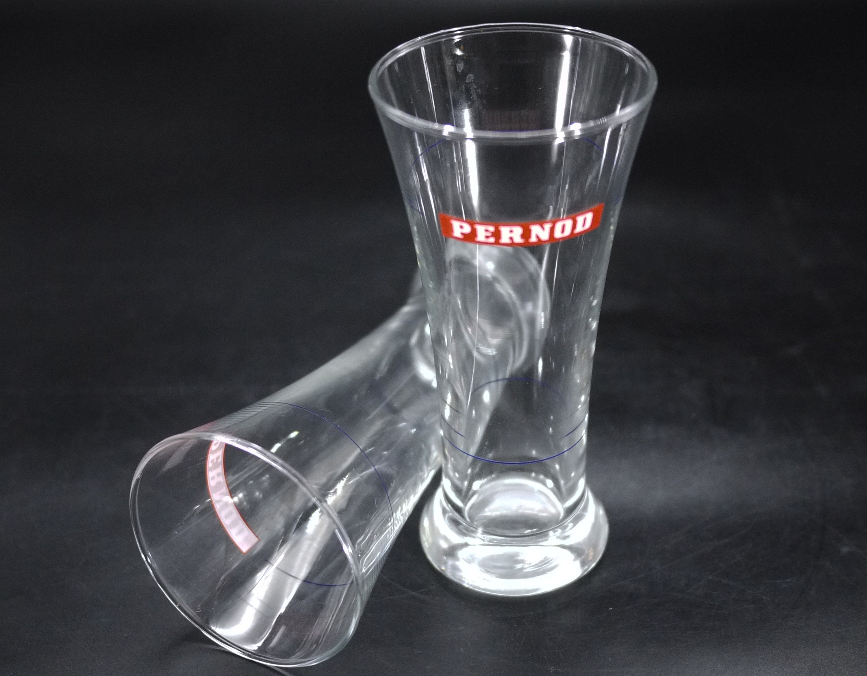 Vintage French Set of Pernod Glasses for Collector S/2 - Etsy
