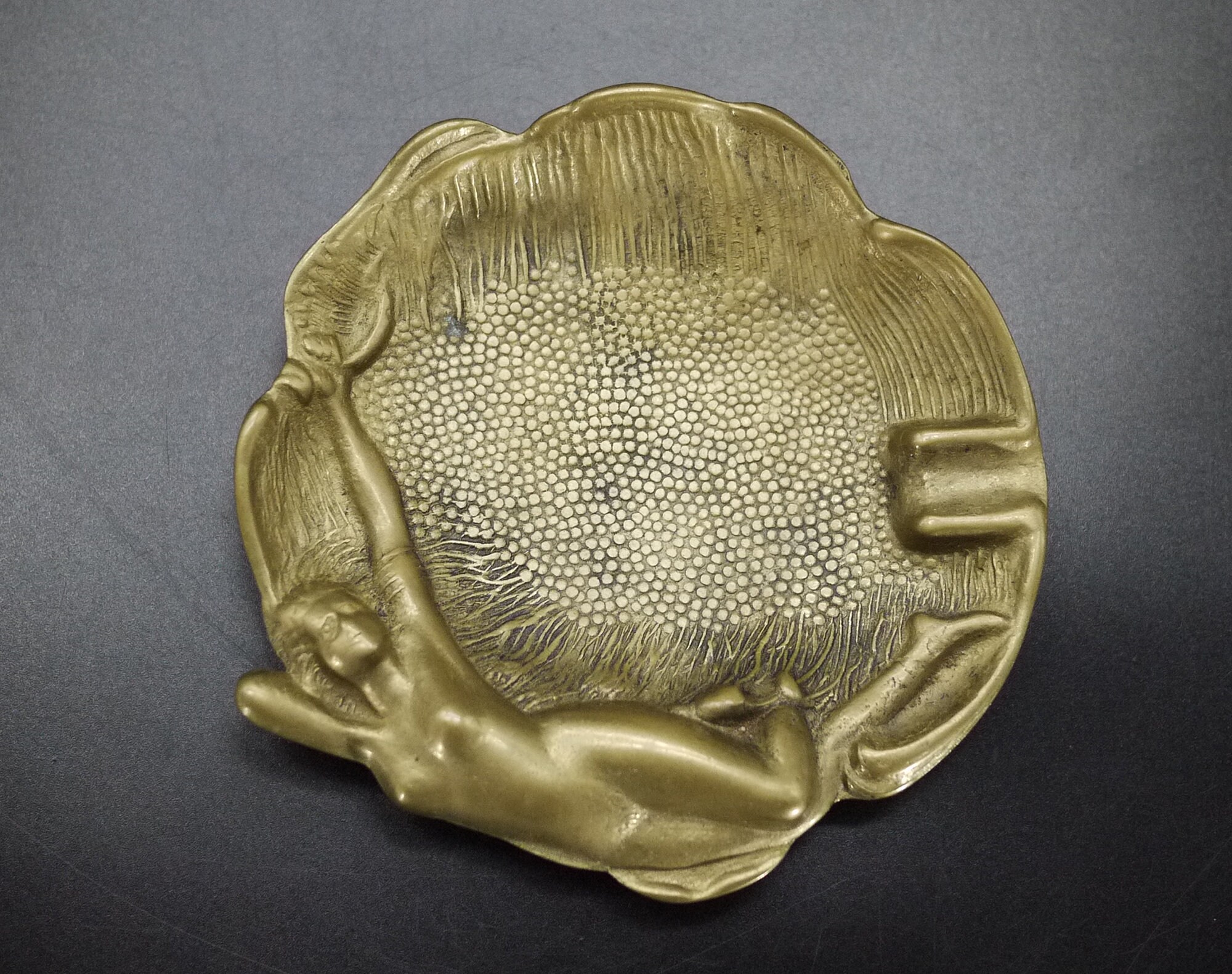 Bronze Nude Lady Art Nouveau Figural Ashtray - Etsy UK