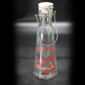 Vintage French Glass Milk Bottle Le Bon Lait - Etsy