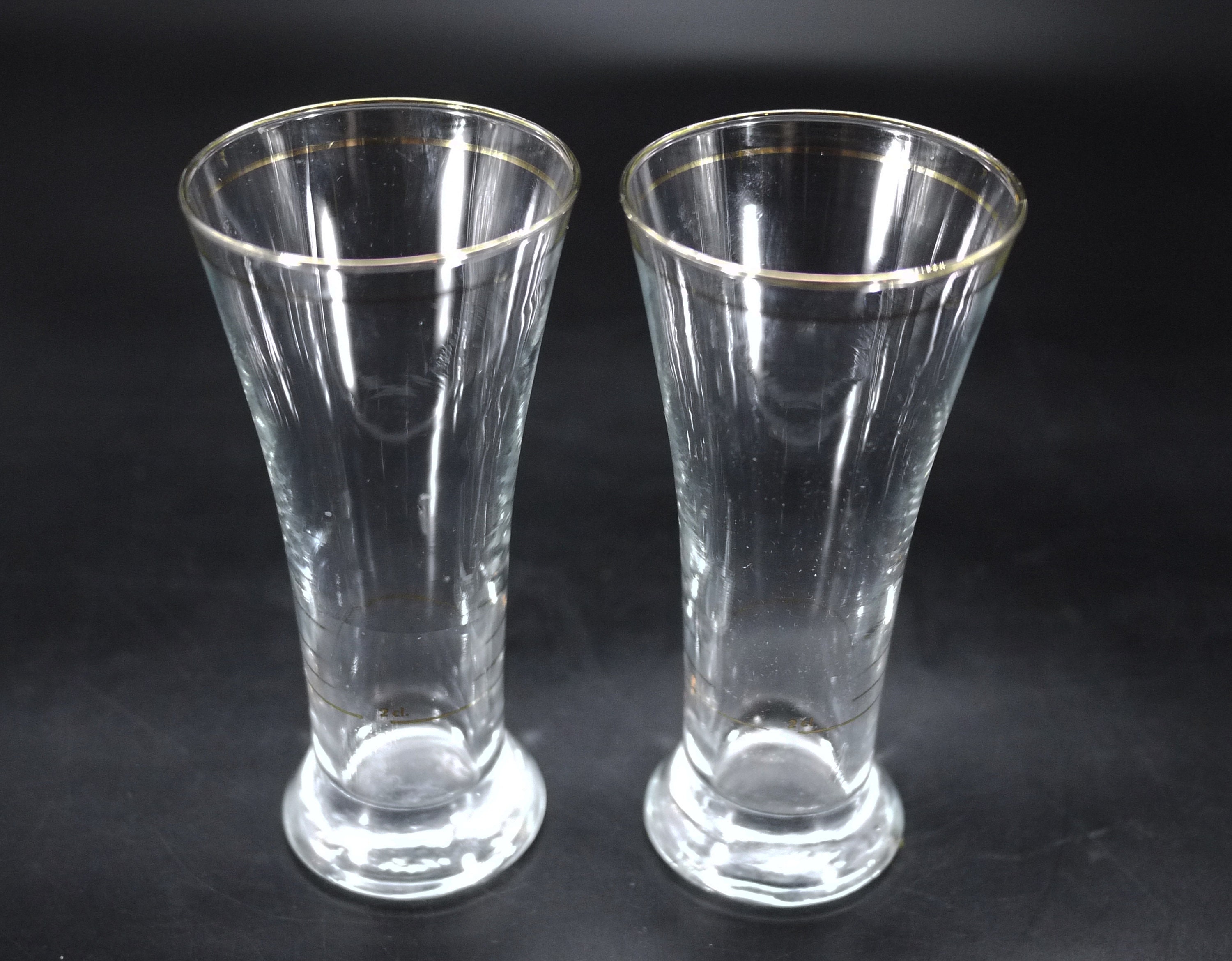 Drink & Barware Home & Living French Art Deco Pastis Glasses with Gold ...