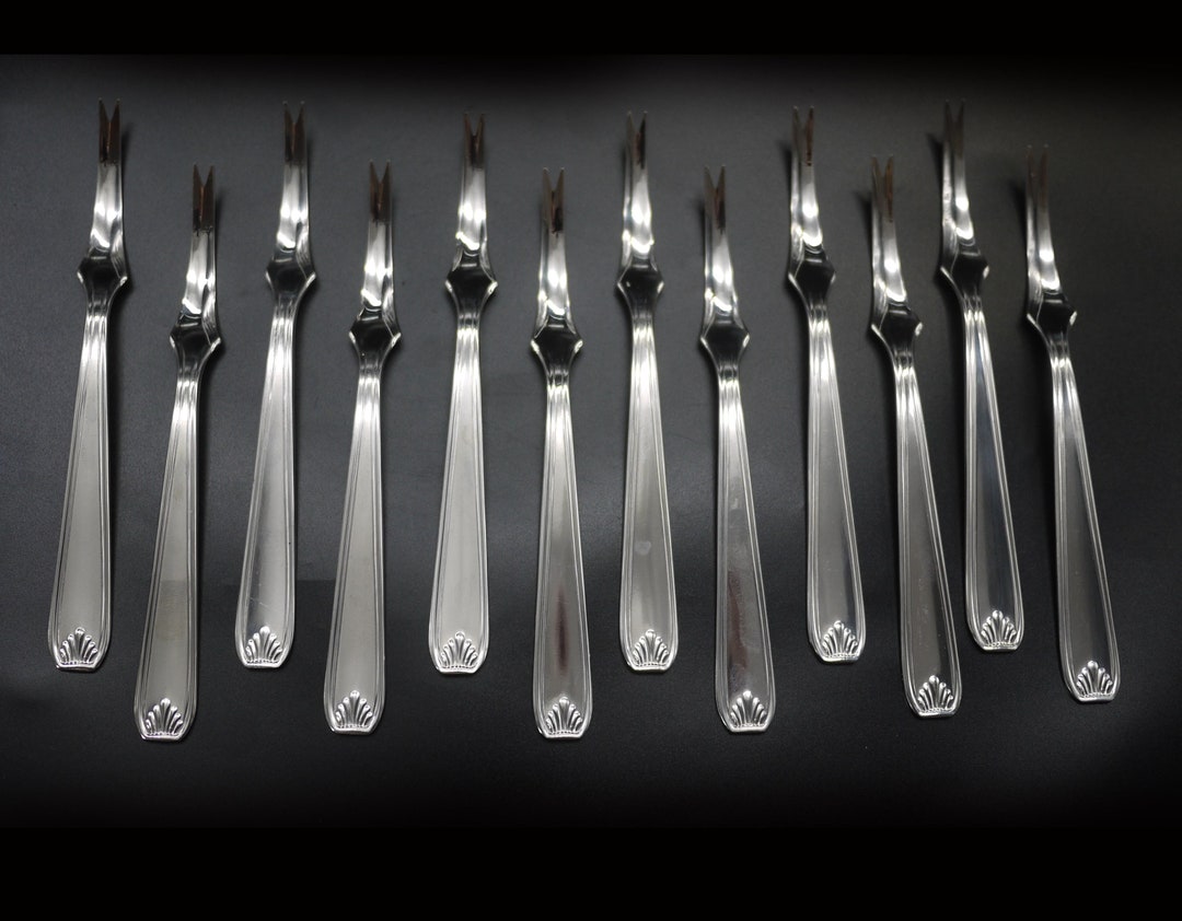 Vintage Set of 12 French Escargot Forks Stainless Steel Boxed Forks - Etsy