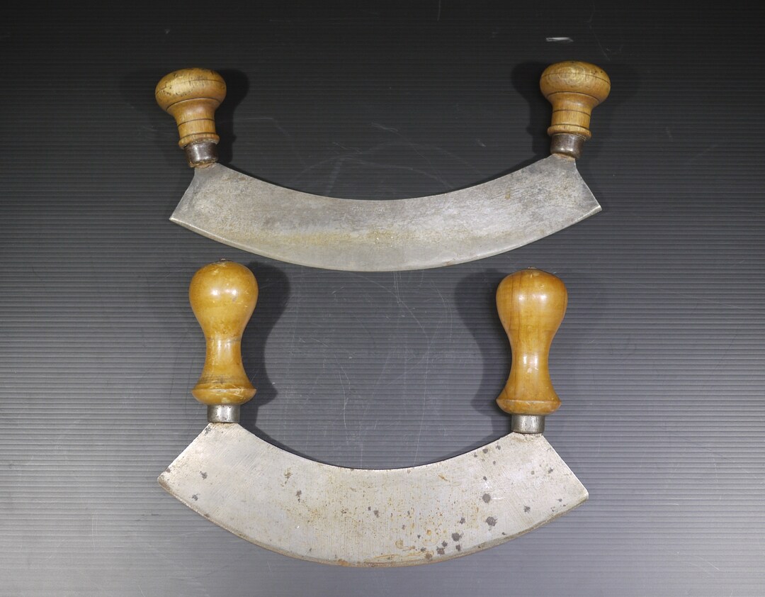 Rustic Rocking Herb Choppers - Antique French Cooking Tools Set - Etsy