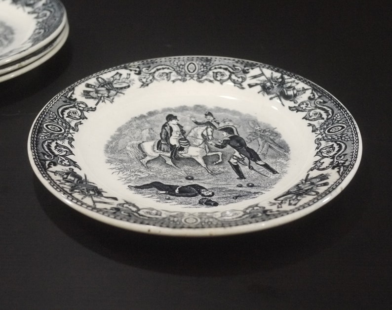 Antique Mouzin Lecat Nimy Plate Napoleon Battle Scene - Etsy