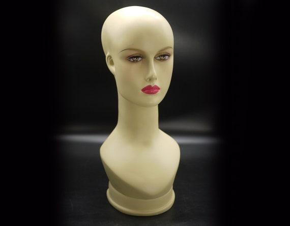 Vintage French Mannequin Head Bust Hat Stand - Etsy