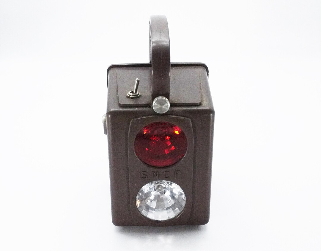 Vintage French SNCF Railroad Signal Lamp Oldham - Etsy