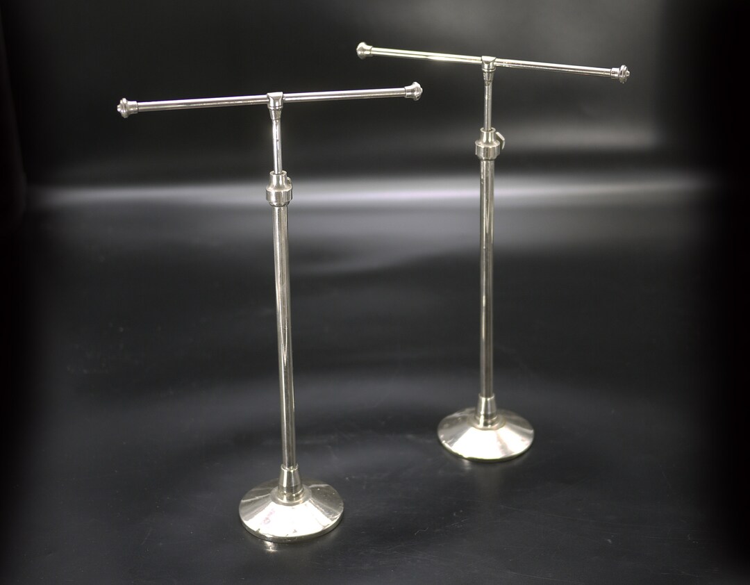 Art Deco Chrome Jewelry Display Stand by Siegel, S/2 - Etsy
