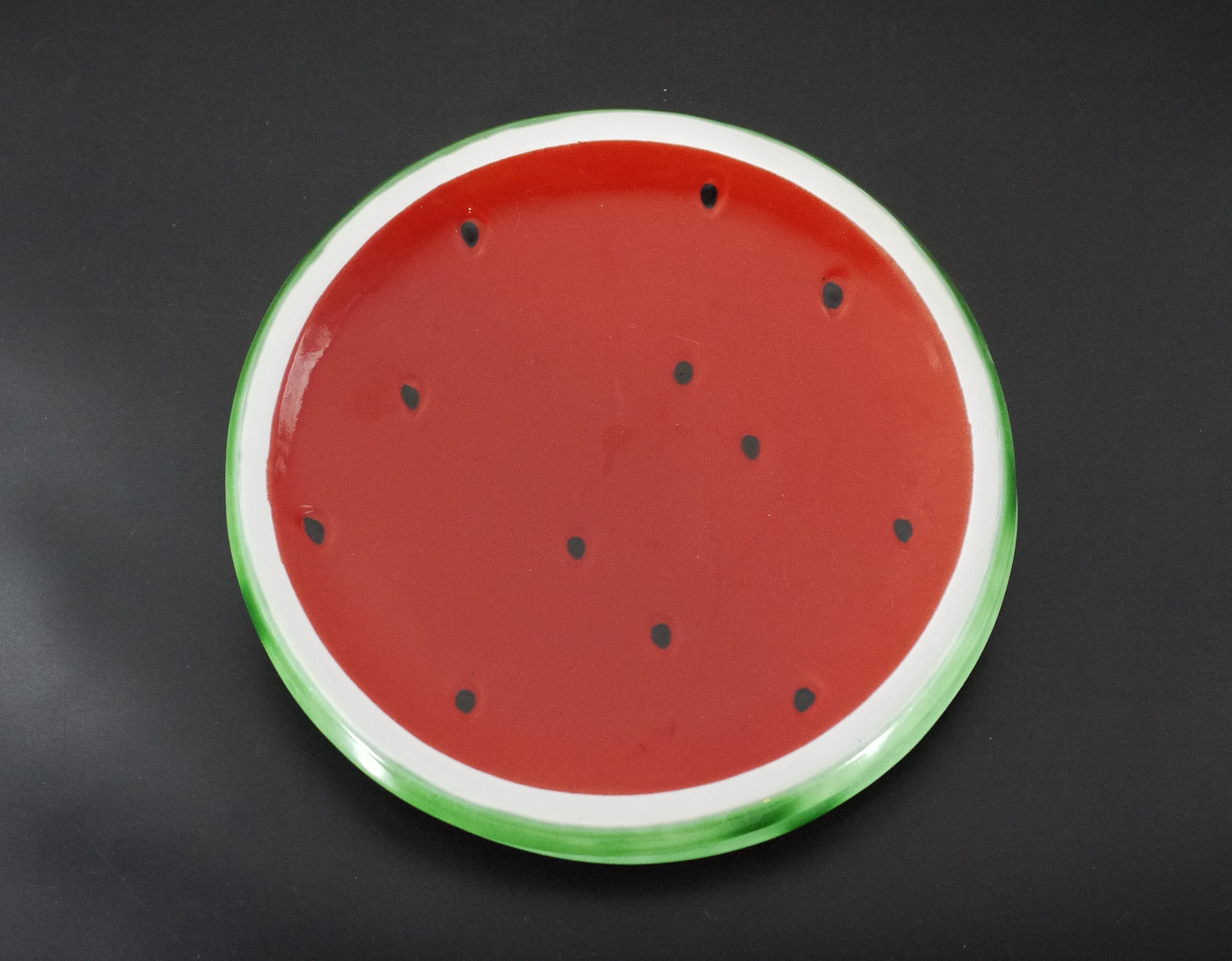 Vintage Ceramic Watermelon Plates by Italica Ars | Etsy