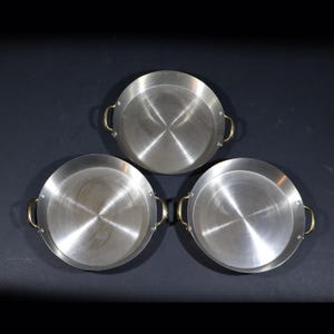 Set of 3 French Copper Gratin Pans Vintage Roasting Pans French ...