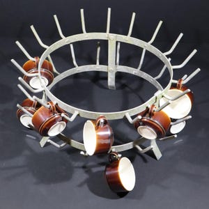 Antique French Zinc Bottle Drying Rack, Kitchen Counter Decor - Etsy