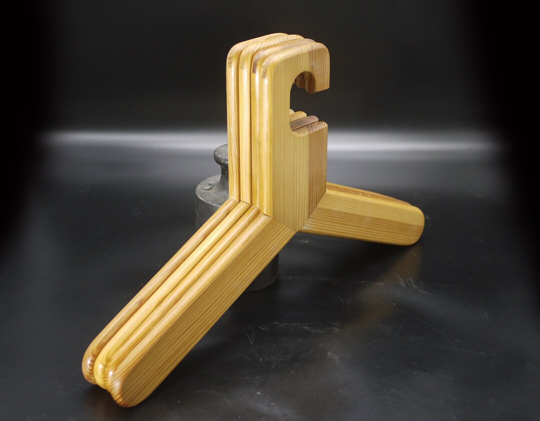 Mid Century Modern Hangers Wood Clothes Hangers Set Swedish Design ...