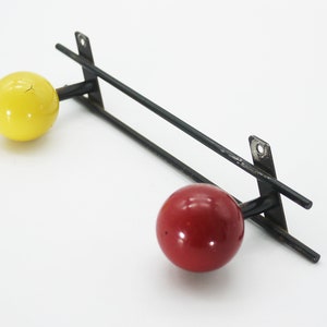 1950s French Atomic Design Wood Ball Coat Hooks - Etsy