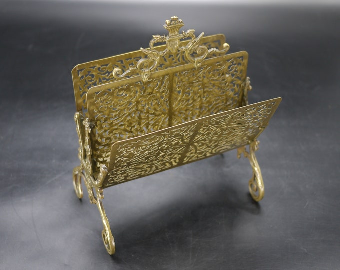 French Gilt Bronze and Brass Letter Holder - Etsy