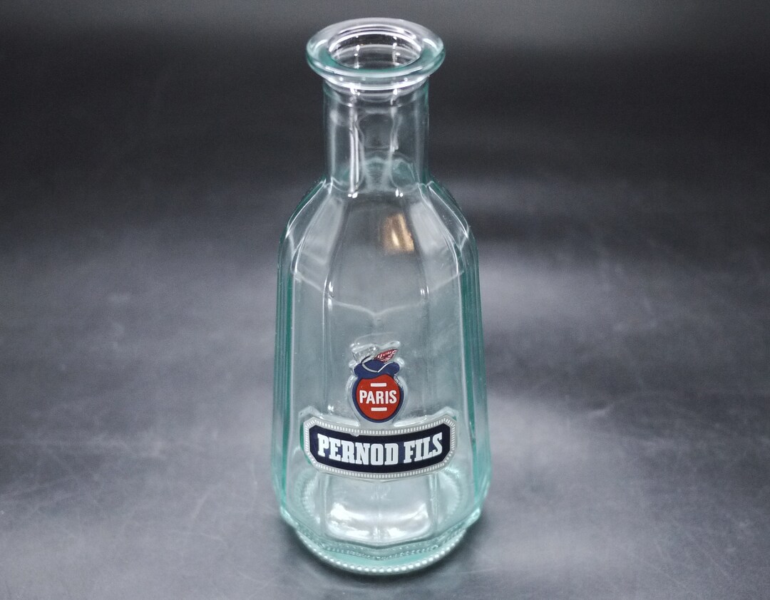 French Pernod Fils Paris Glass Pitcher Vintage French Parisian Bistro ...