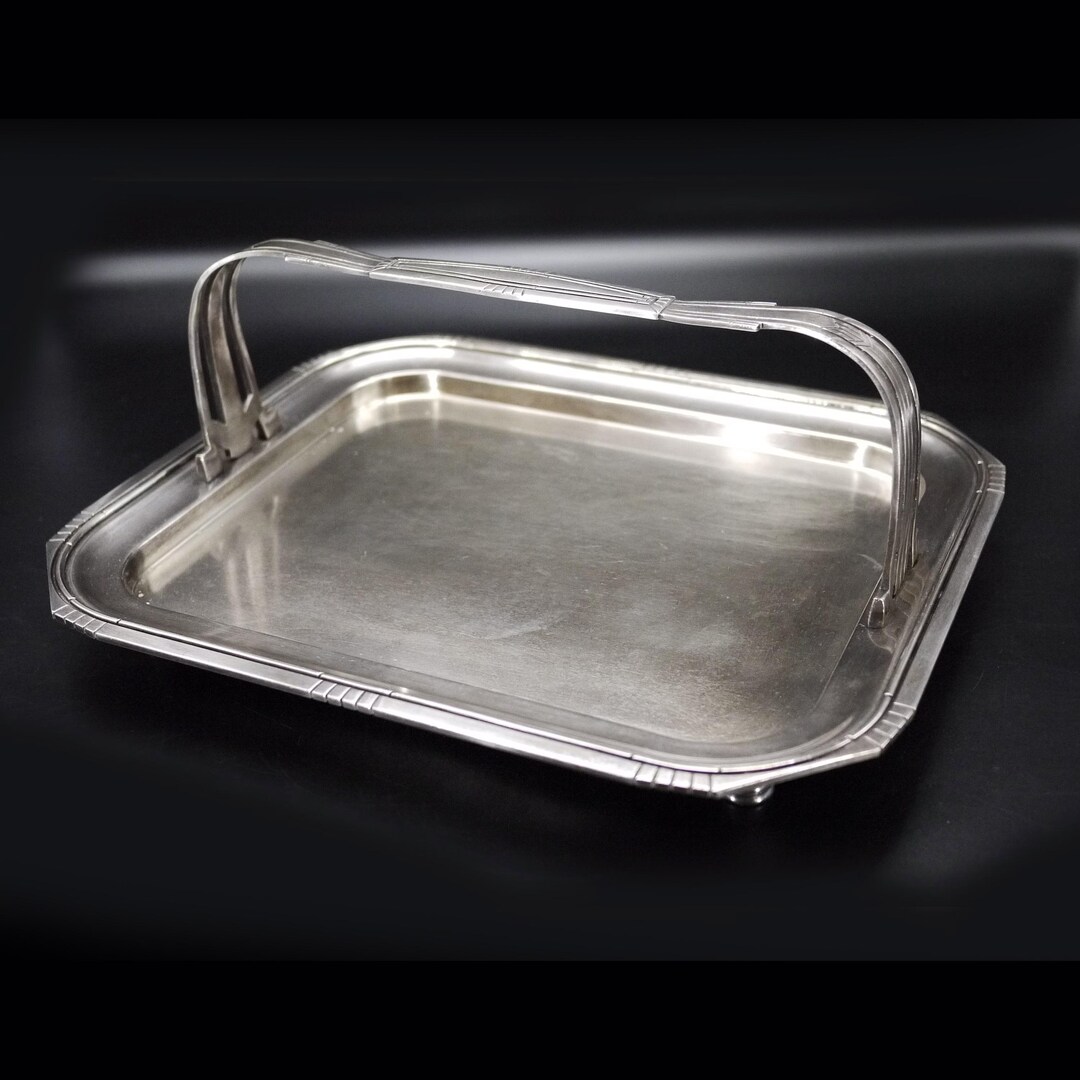 Antique French Silver Plated Tray by Durousseau & Raynaud, Hotelware ...