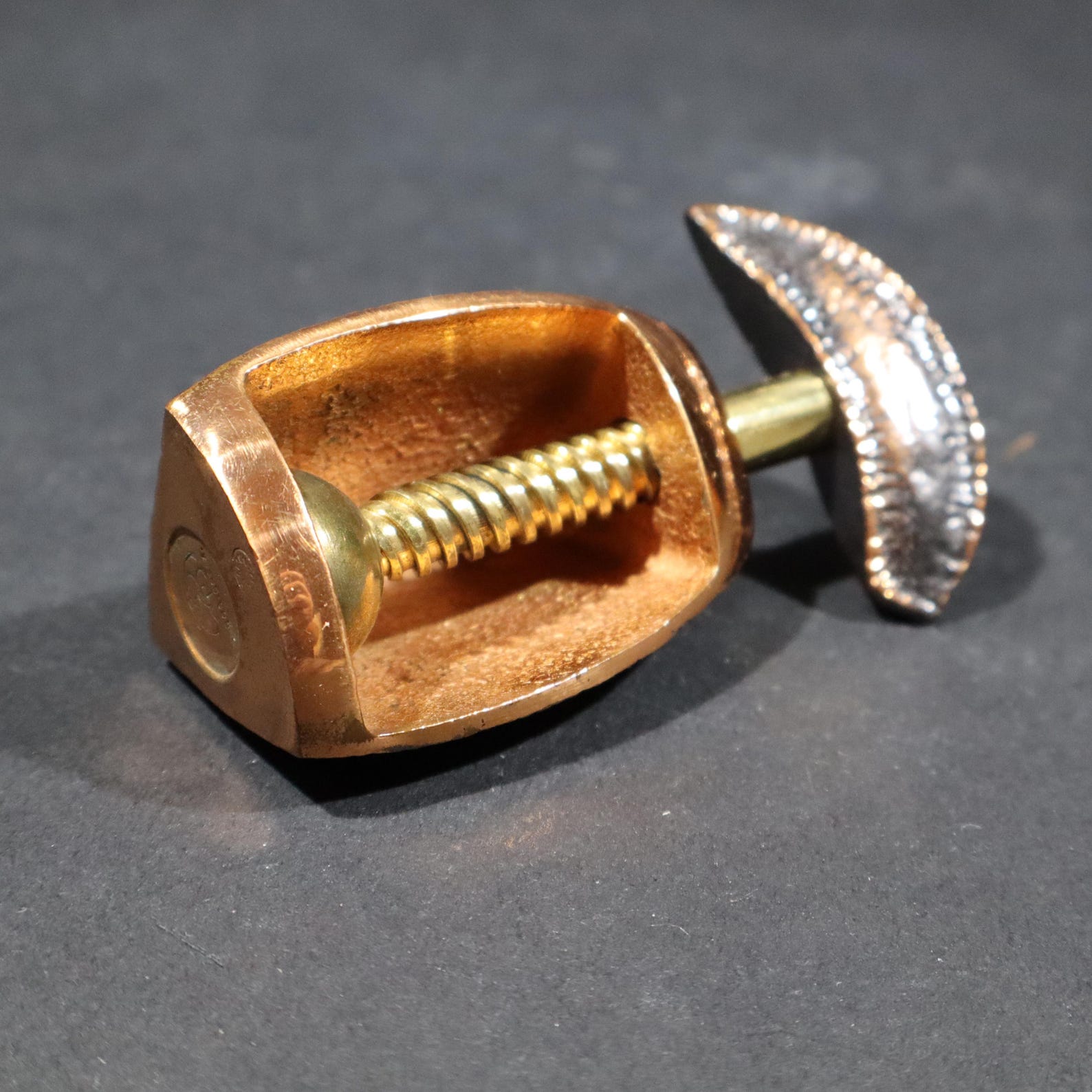 Antique Bronze Nutcracker Ges. Gesch Geschützt, Screw Nut Cracker - Etsy