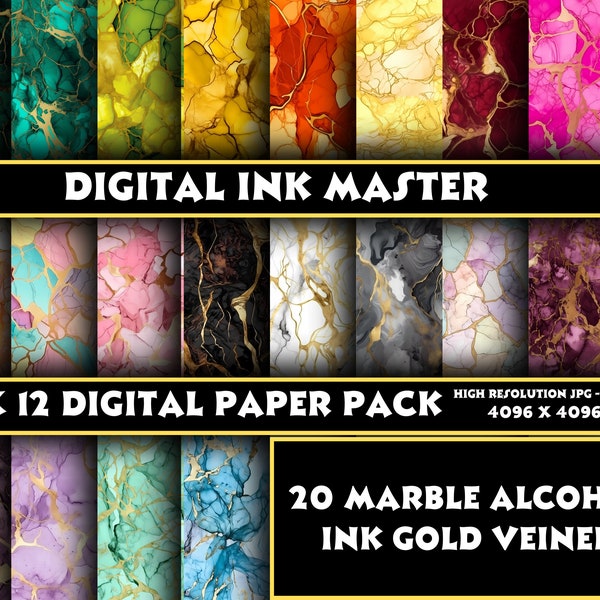 Digital Alcohol Ink - Etsy