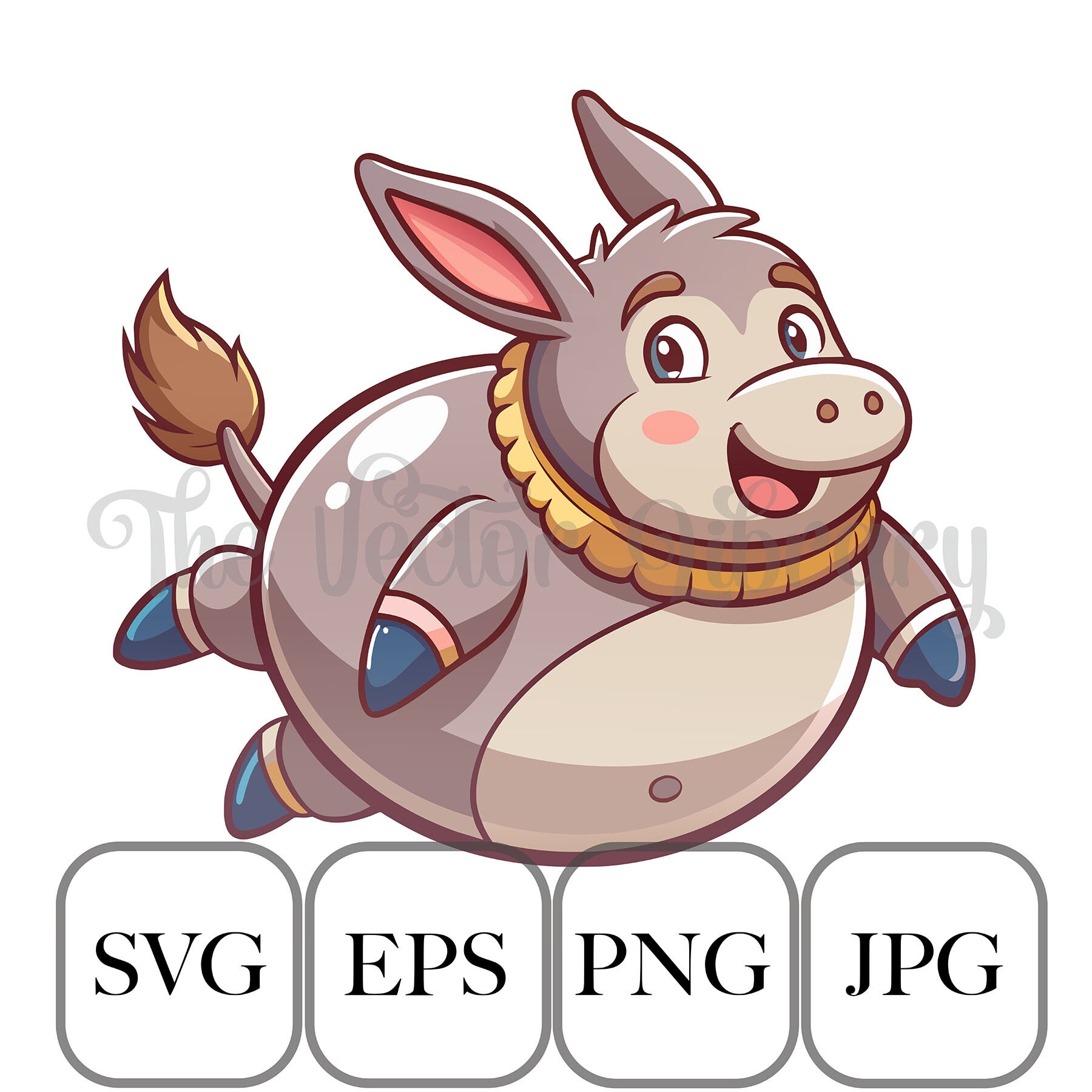 Big Donkey Balloon Clipart, Inflated Grey Donkey Cartoon,flying Donkey ...