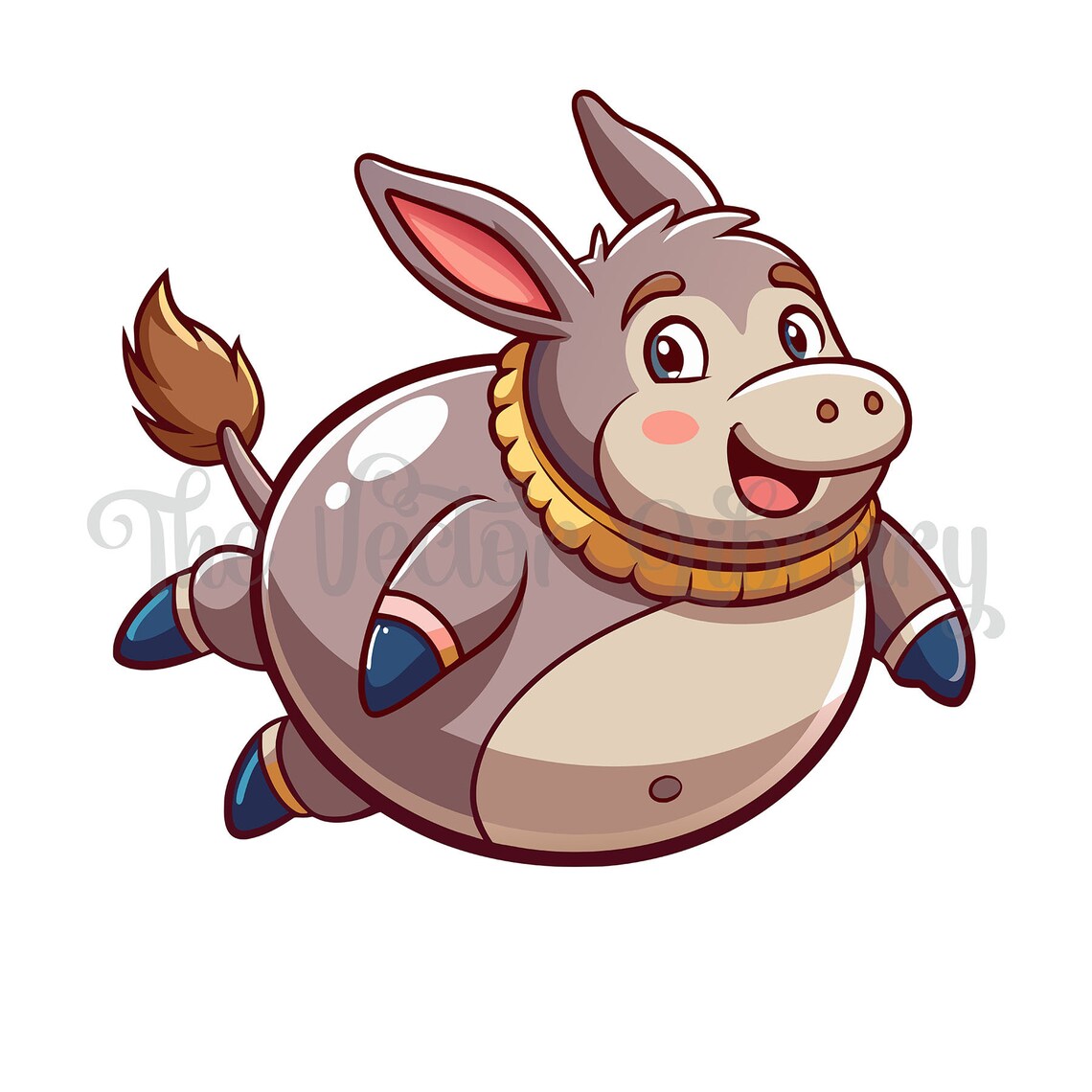Big Donkey Balloon Clipart, Inflated Grey Donkey Cartoon,flying Donkey ...
