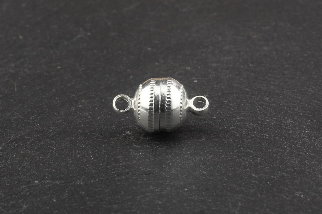 Decorative Silver Magnetic Clasp 8mm X 14mm Silver Clasp - Etsy