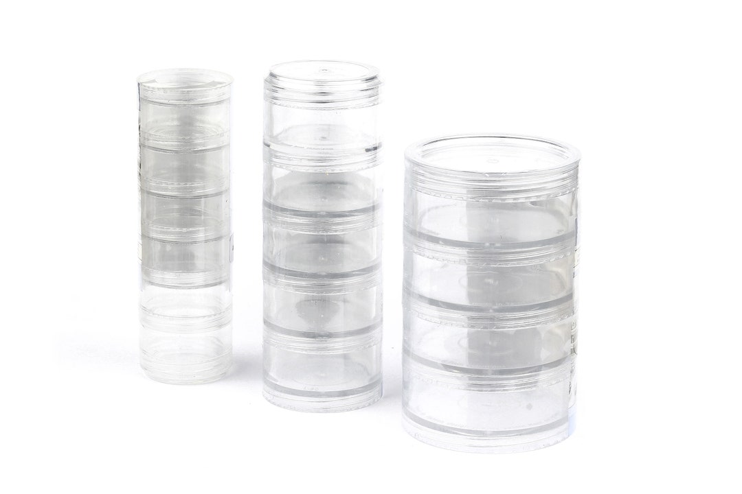 Storage Stacker Pots, CHOICE OF SIZE, Bead Organiser, Bead Storage ...