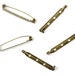 Brass Brooch Backs, CHOICE OF 25mm or 40mm, Vintage-look Brooch Backs ...