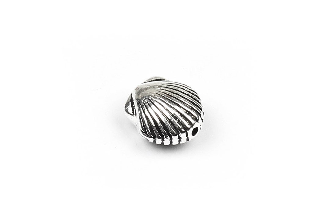 Silver-plated Shell Bead, Tierracast Bead, Shell Bead for Jewellery ...