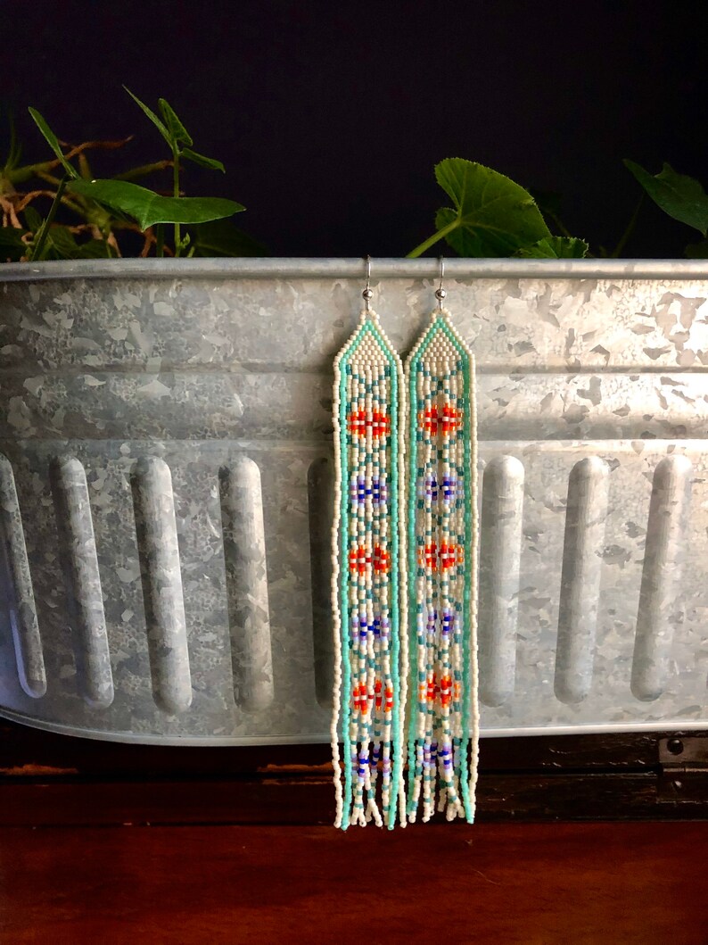 Country Tradition. Handwoven Earrings. Seed Bead Earrings. - Etsy