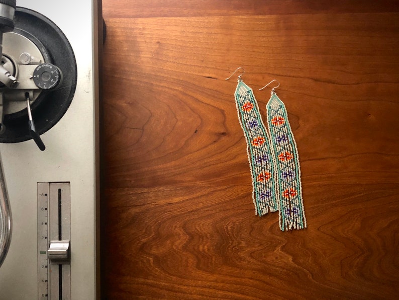 Country Tradition. Handwoven Earrings. Seed Bead Earrings. - Etsy