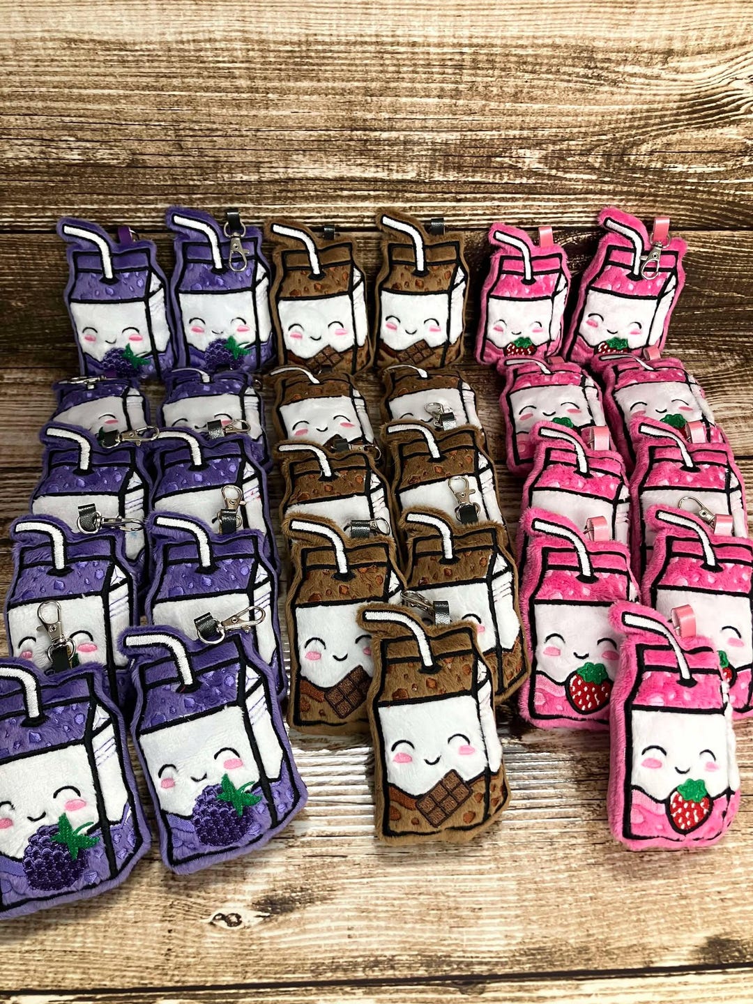 Milkshake Milk Box Plush Keychain, Domestic Shipping Included - Etsy