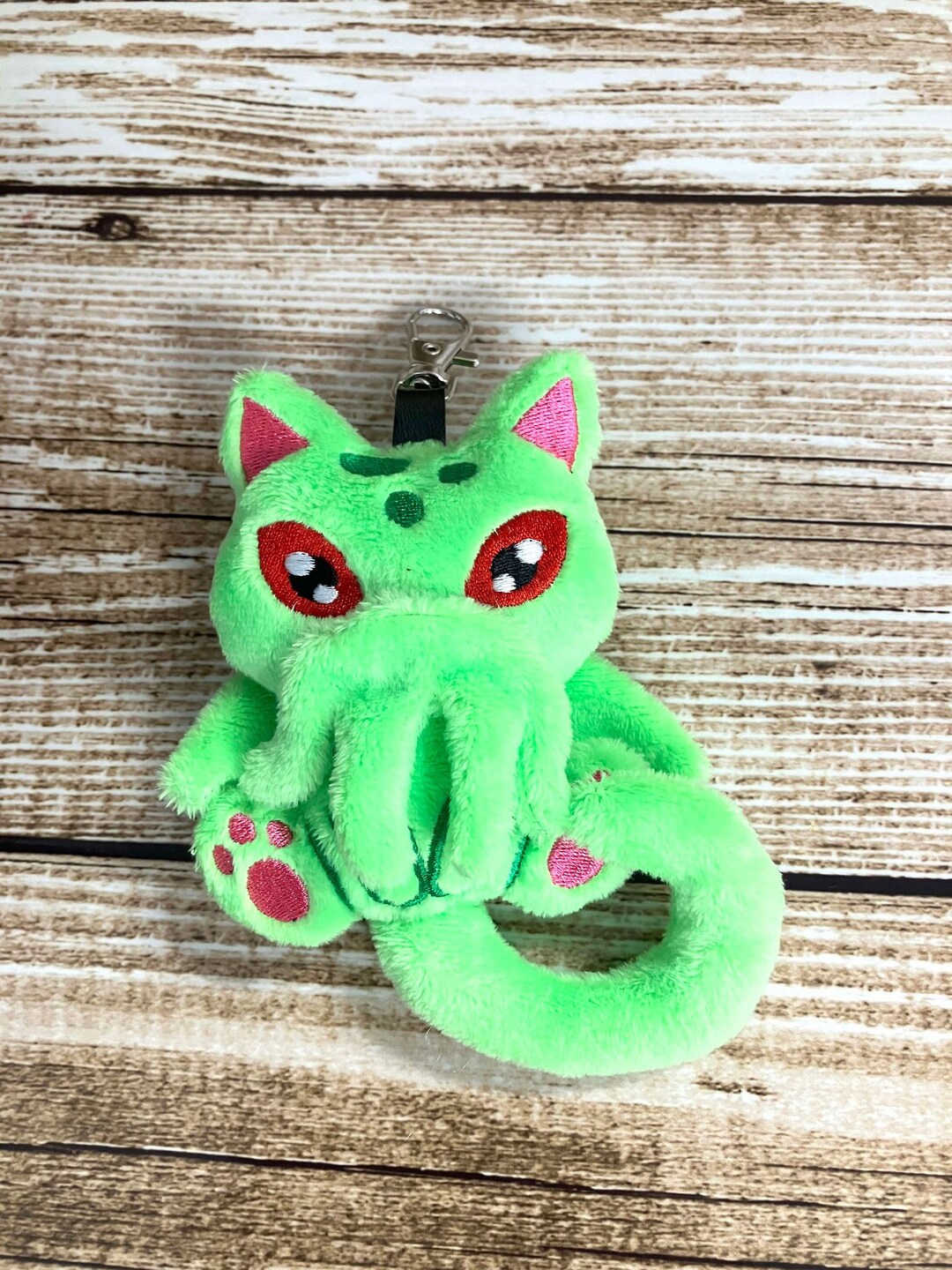 Cthulhu Kitty Plush Keychain, Domestic Shipping Included - Etsy